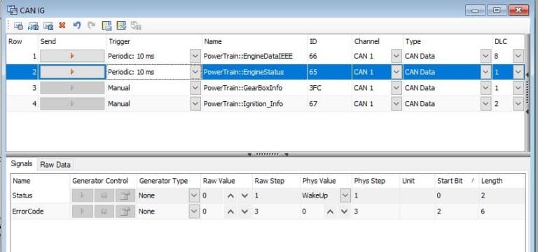 How to send the CAN message in Canalyzer or canoe? - PiEmbSysTech