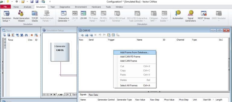 How to send the CAN message in Canalyzer or canoe? - PiEmbSysTech
